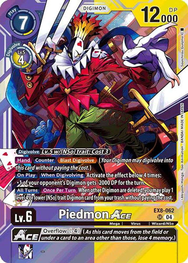 Digimon Chain of Liberation Super Rare Piedmon ACE EX8-062 - Walmart.com