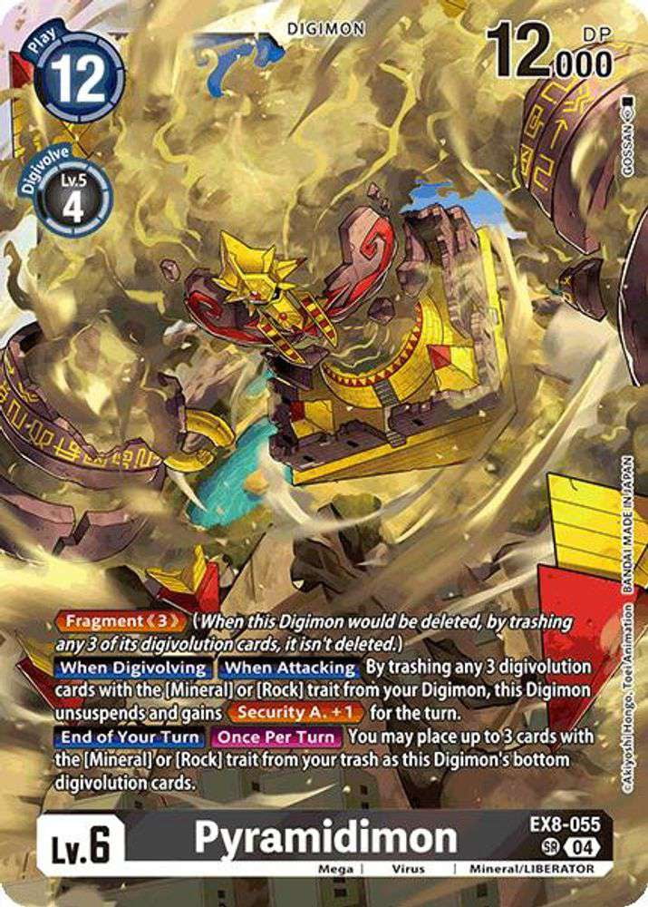 Digimon Chain of Liberation Super Rare Pyramidimon EX8-055 - Walmart.com
