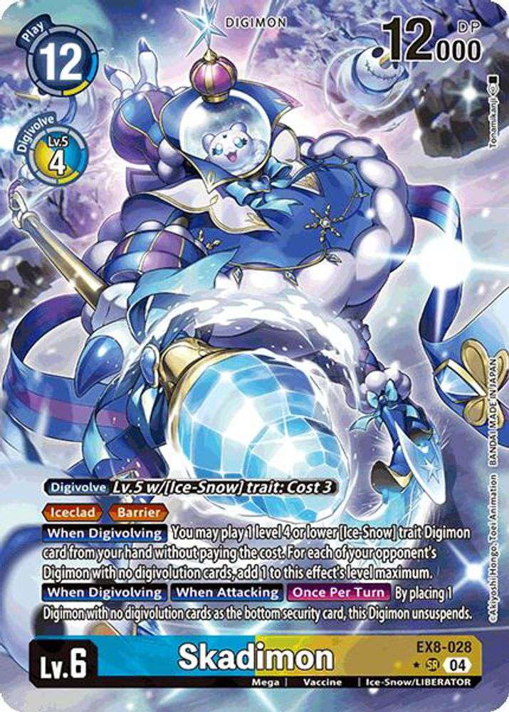Digimon Chain of Liberation Super Rare Skadimon EX8-028 (Alternate Art ...
