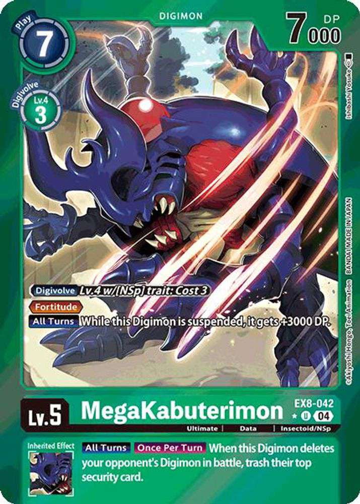 Digimon Chain of Liberation Uncommon MegaKabuterimon EX8-042 (Limited ...