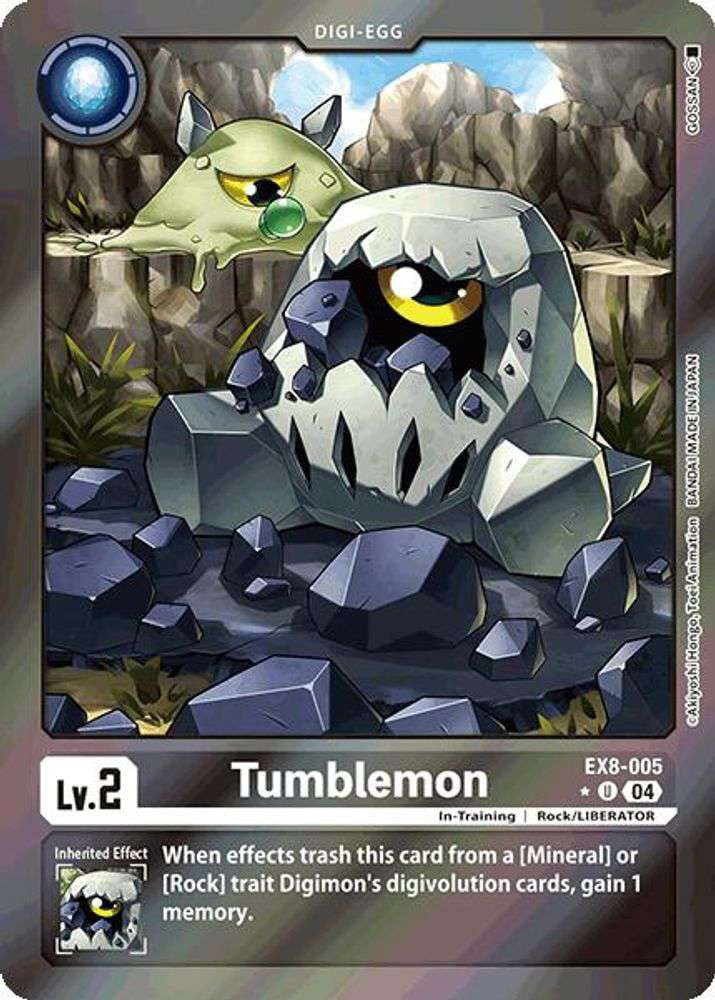 Digimon Chain of Liberation Uncommon Tumblemon EX8-005 (Limited Foil ...