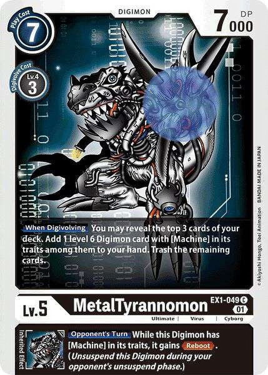 Digimon Classic Collection Common MetalTyrannomon EX1-049 - Walmart.com