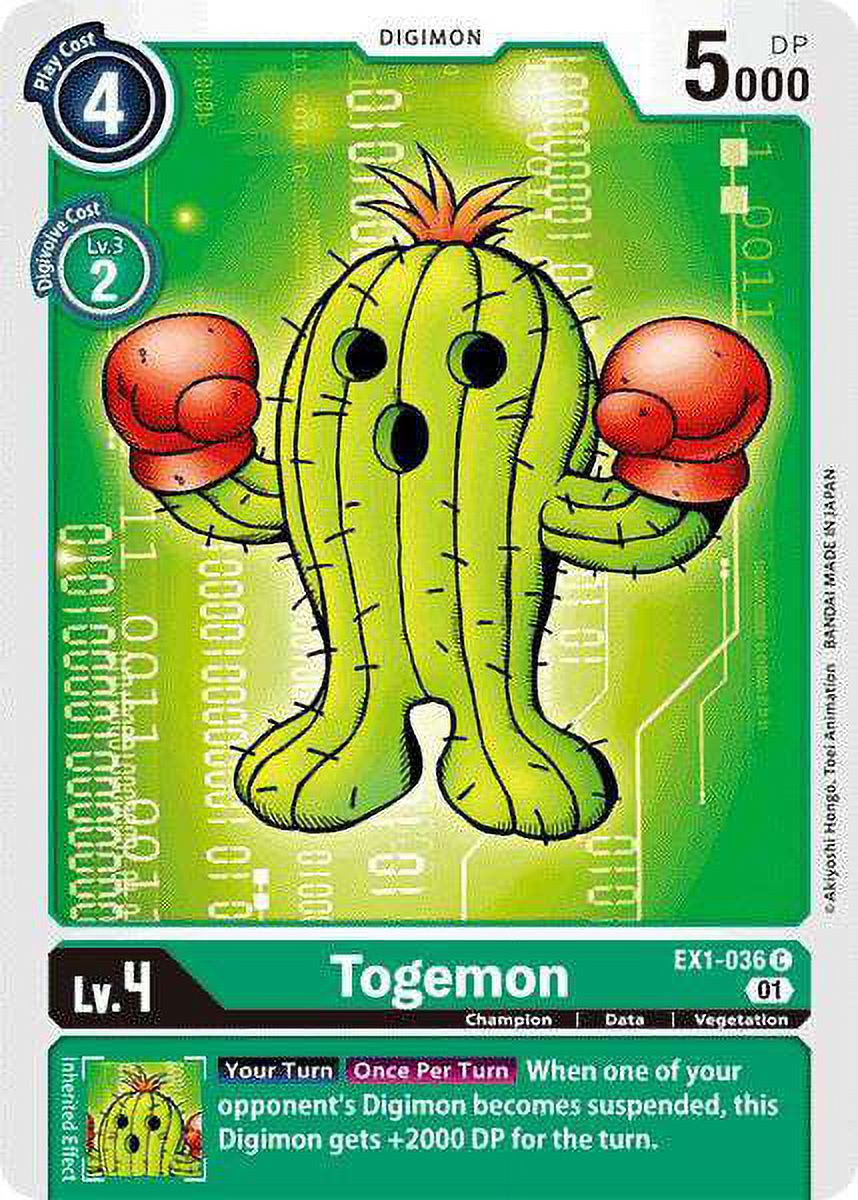 Digimon Classic Collection Common Togemon EX1-036 - Walmart.com