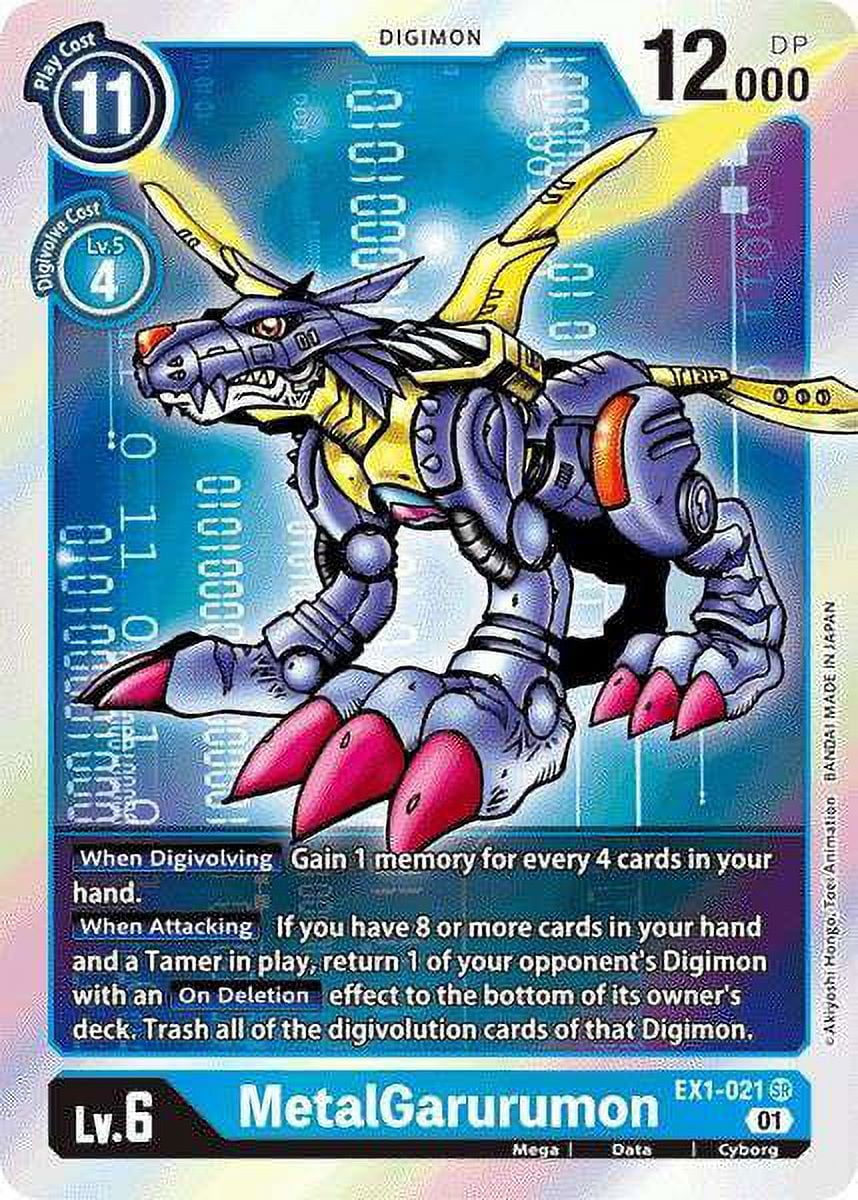 Digimon Classic Collection Super Rare MetalGarurumon EX1-021 - Walmart.com