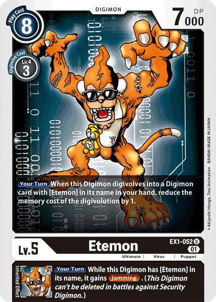 Digimon Classic Collection Uncommon Etemon EX1-052 - Walmart.com