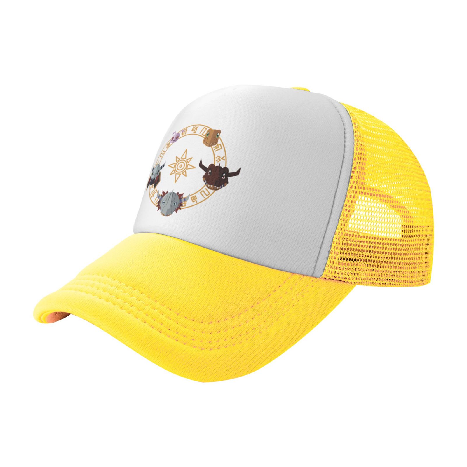 Digimon Crests Trucker Hat Unisex Sports Baseball Cap Casual Adjustable ...