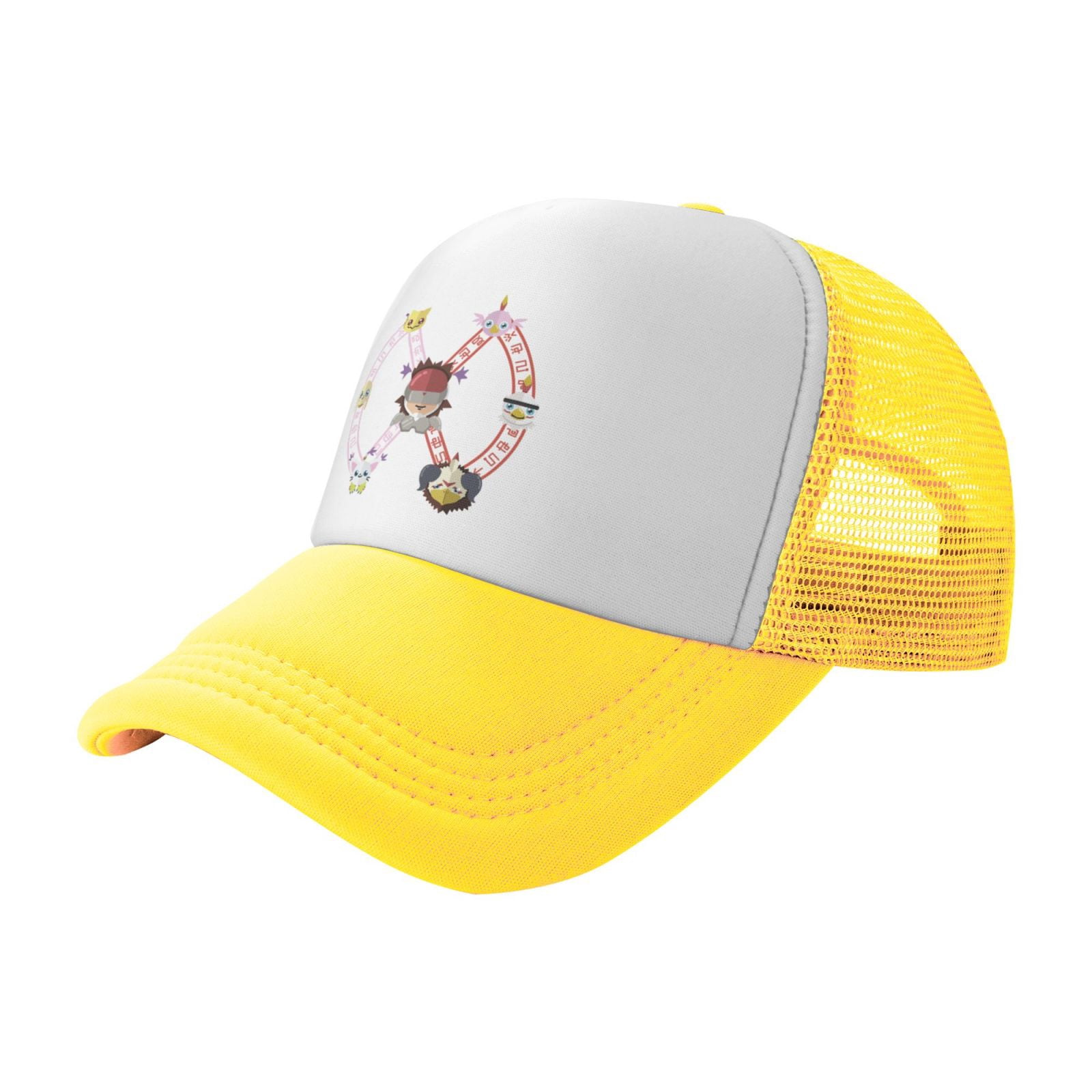 Digimon Crests Trucker Hat Unisex Sports Baseball Cap Casual Adjustable ...