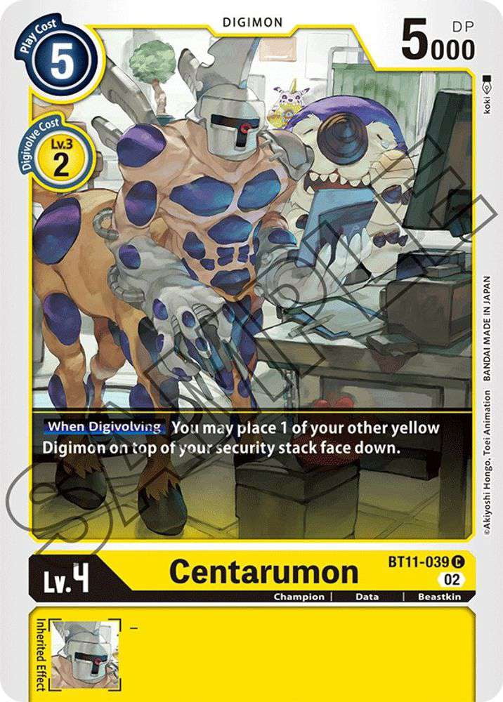 Digimon Dimensional Phase Common Centarumon BT11-039 - Walmart.com