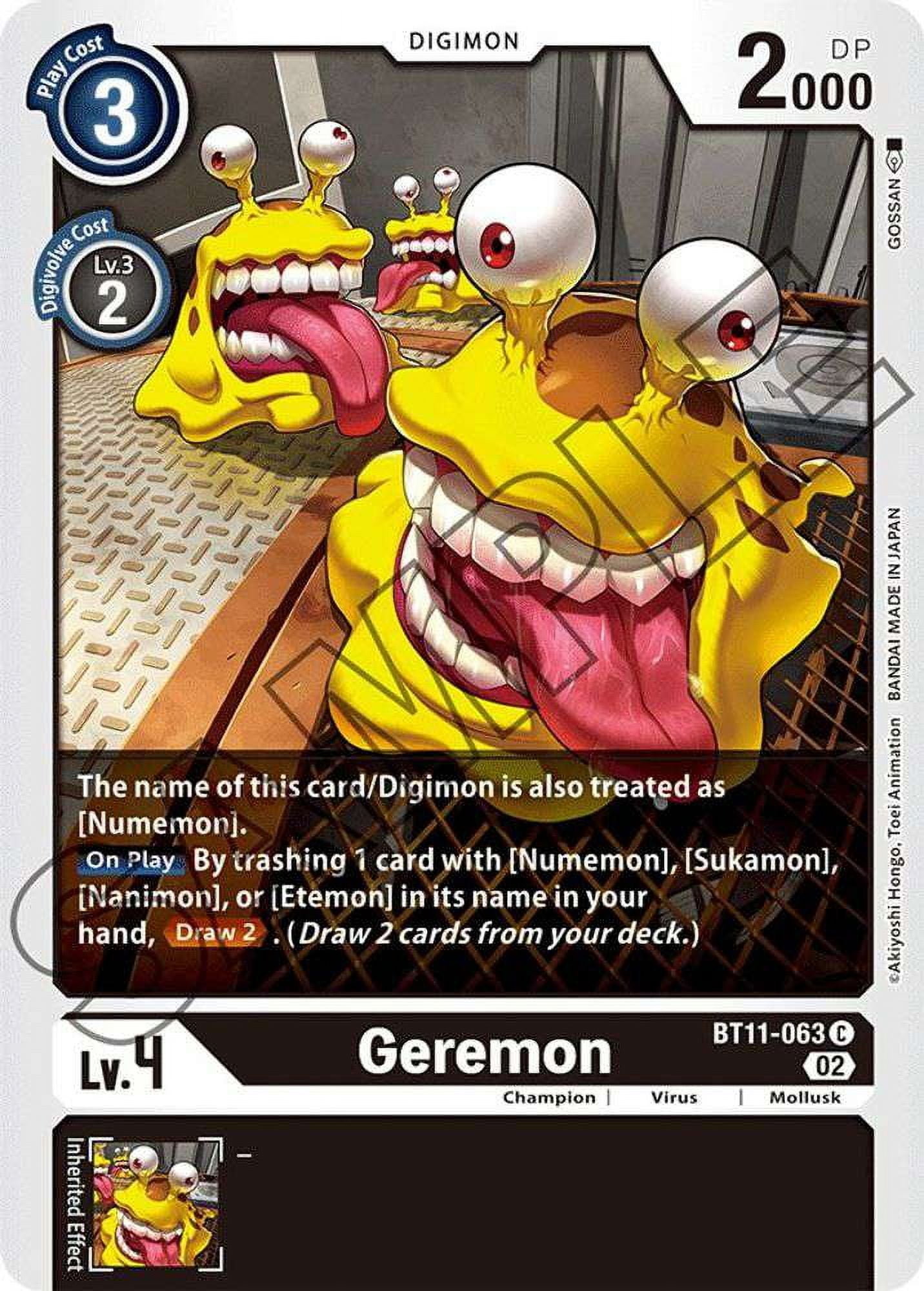 Digimon Dimensional Phase Common Geremon BT11-063 - Walmart.com