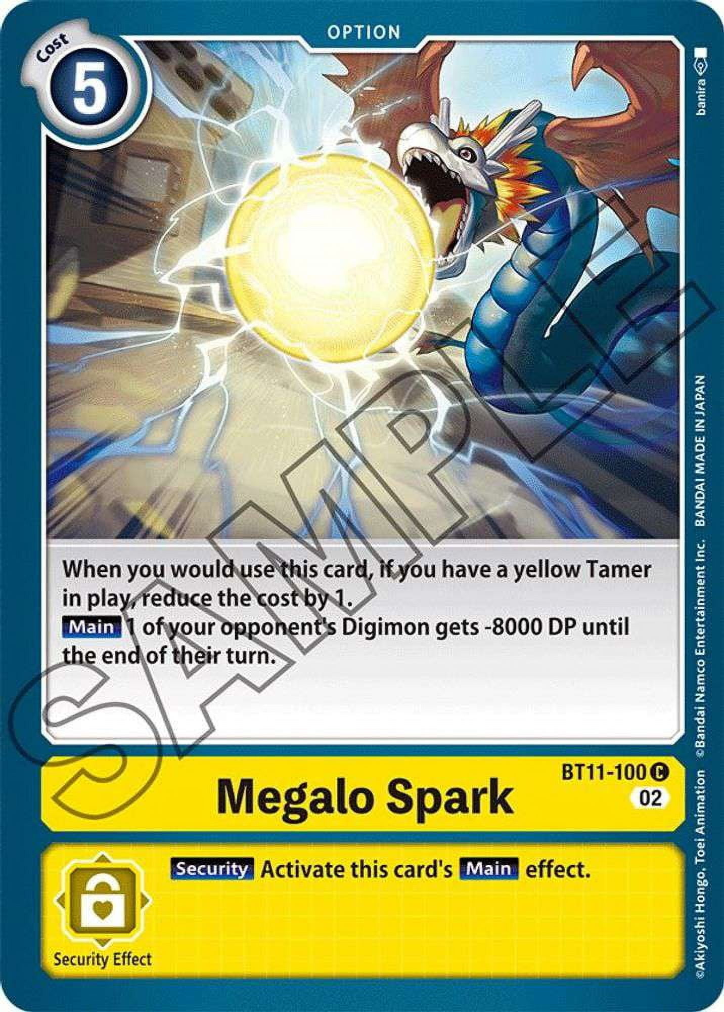 Digimon Dimensional Phase Common Megalo Spark BT11-100 - Walmart.com