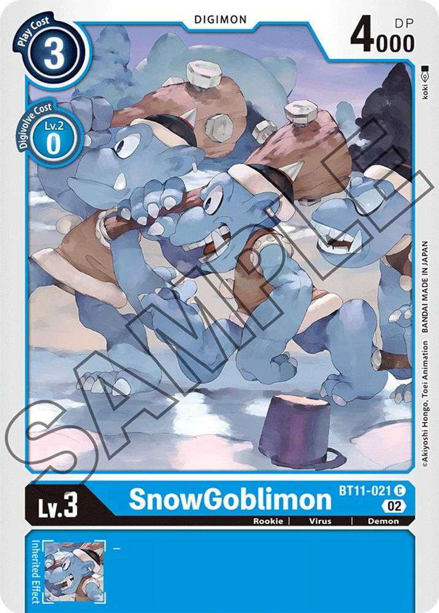 Digimon Dimensional Phase Common SnowGoblimon BT11-021 - Walmart.com