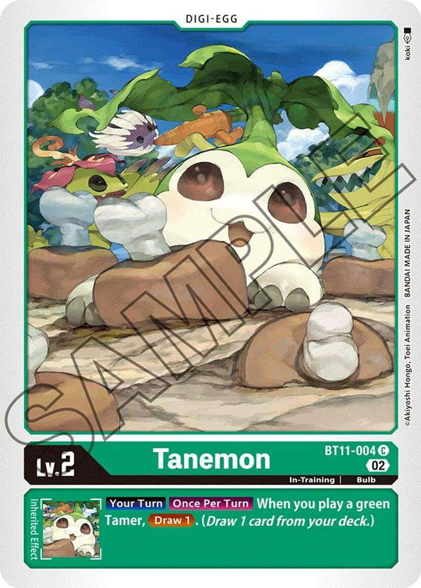 Digimon Dimensional Phase Common Tanemon BT11-004 - Walmart.com