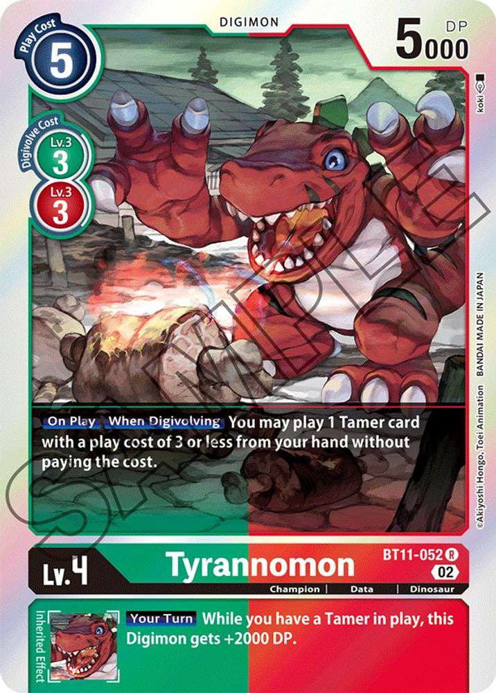 Digimon Dimensional Phase Rare Tyrannomon BT11-052 - Walmart.com