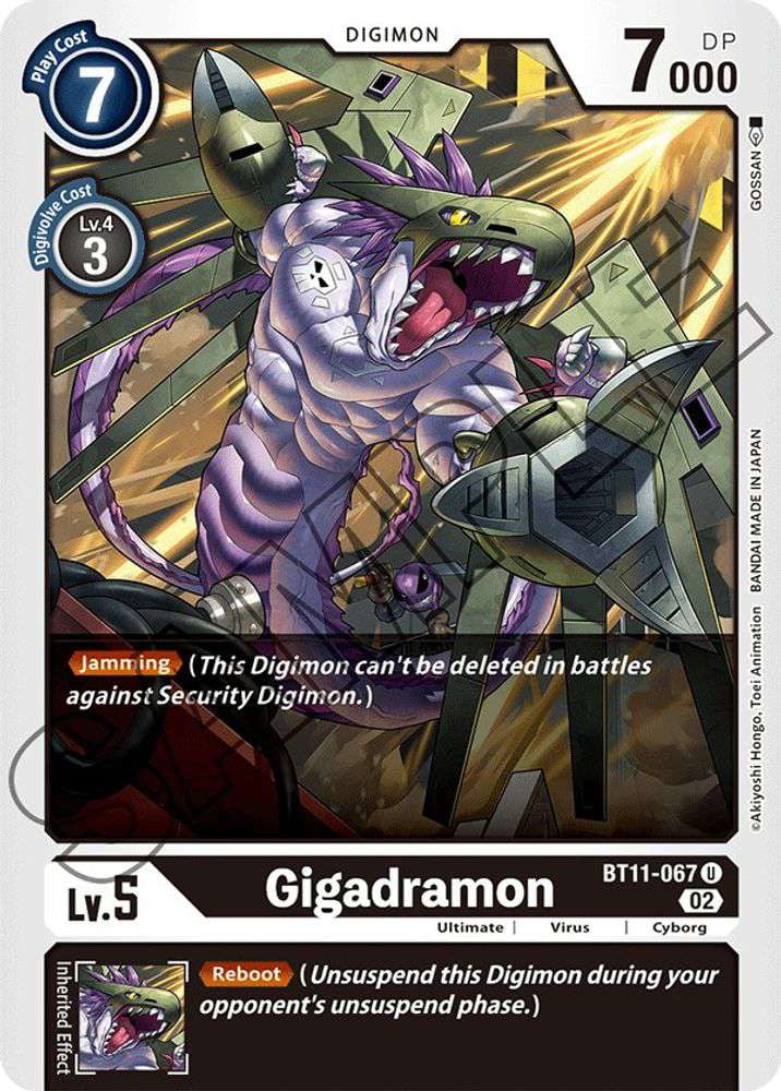 Digimon Dimensional Phase Uncommon Gigadramon BT11-067 - Walmart.com