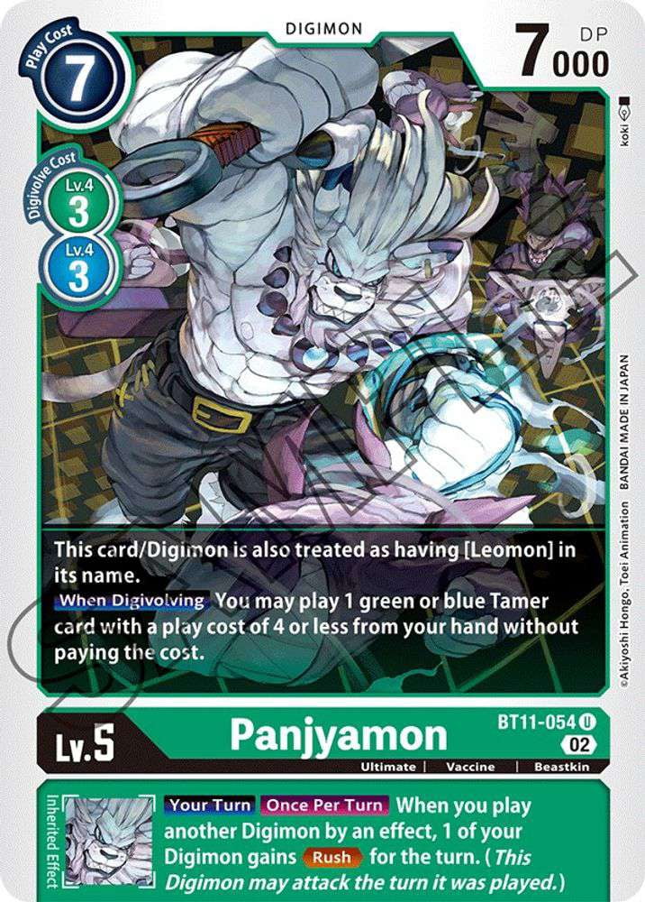 Digimon Dimensional Phase Uncommon Panjyamon BT11-054 - Walmart.com