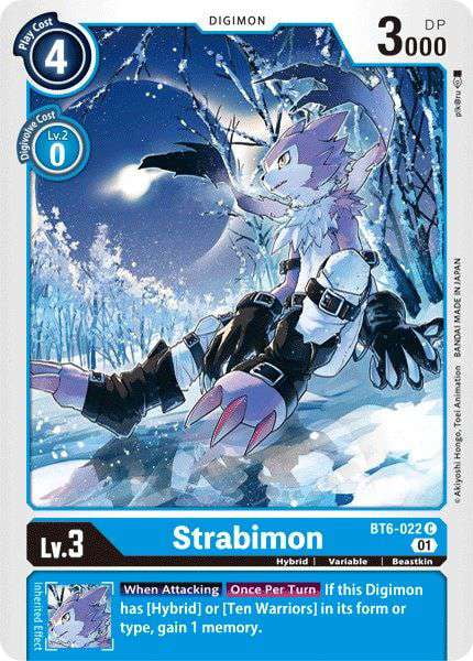 Digimon Double Diamond Common Strabimon BT6-022 - Walmart.com