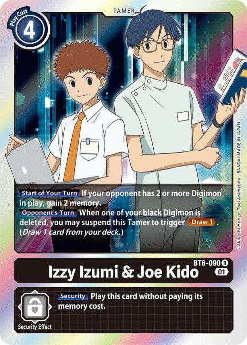 Digimon Double Diamond Rare Izzy Izumi & Joe Kido BT6-090 - Walmart.com