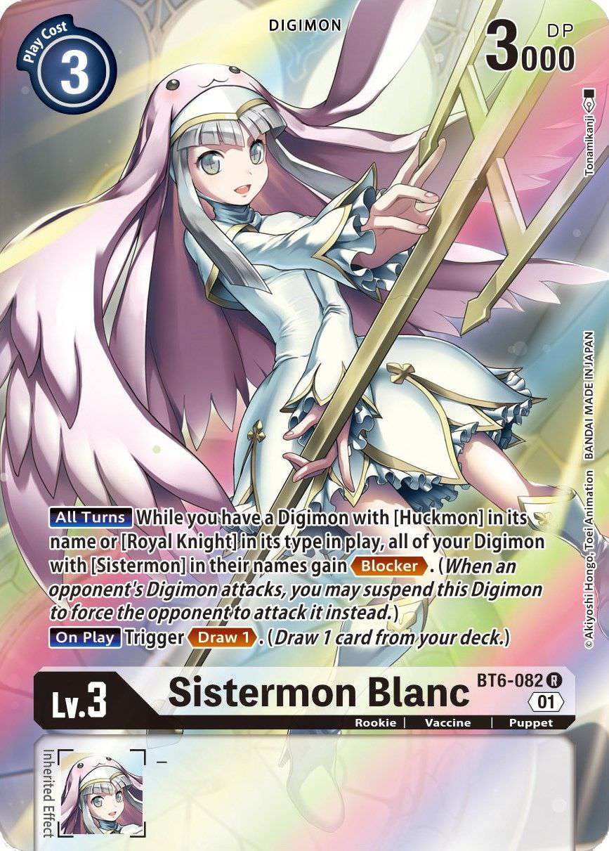 Digimon Double Diamond Rare Sistermon Blanc BT6-082 (Alternate Art ...