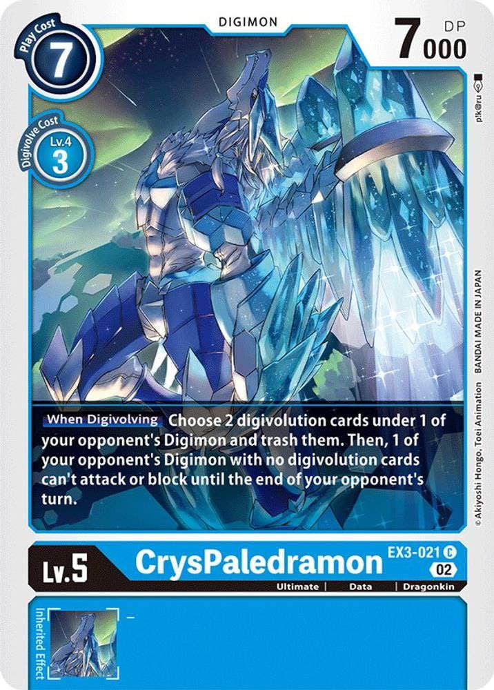 Digimon Draconic Roar Common CrysPaledramon EX3-021 - Walmart.com