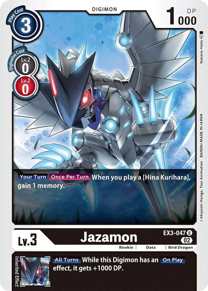 Digimon Draconic Roar Uncommon Jazamon EX3-047 - Walmart.com
