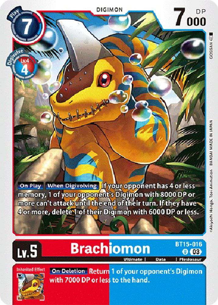 Digimon Exceed Apocalypse Uncommon Brachiomon BT15-016 - Walmart.com
