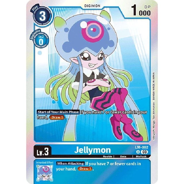 Digimon Exceed Apocalypse Uncommon Jellymon LM-002 (English Exclusive ...