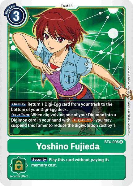 Digimon Great Legend Rare Yoshino Fujieda BT4-095 - Walmart.com
