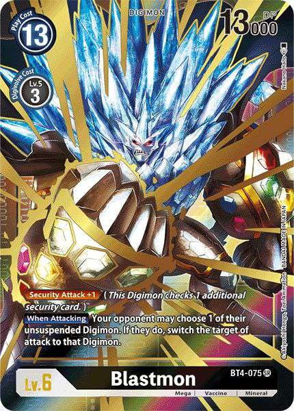 Digimon Great Legend Super Rare Blastmon BT4-075 (Alternate Art) - Walmart.com