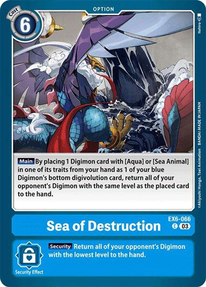 Digimon Infernal Ascension Common Sea of Destruction EX6-066 - Walmart.com