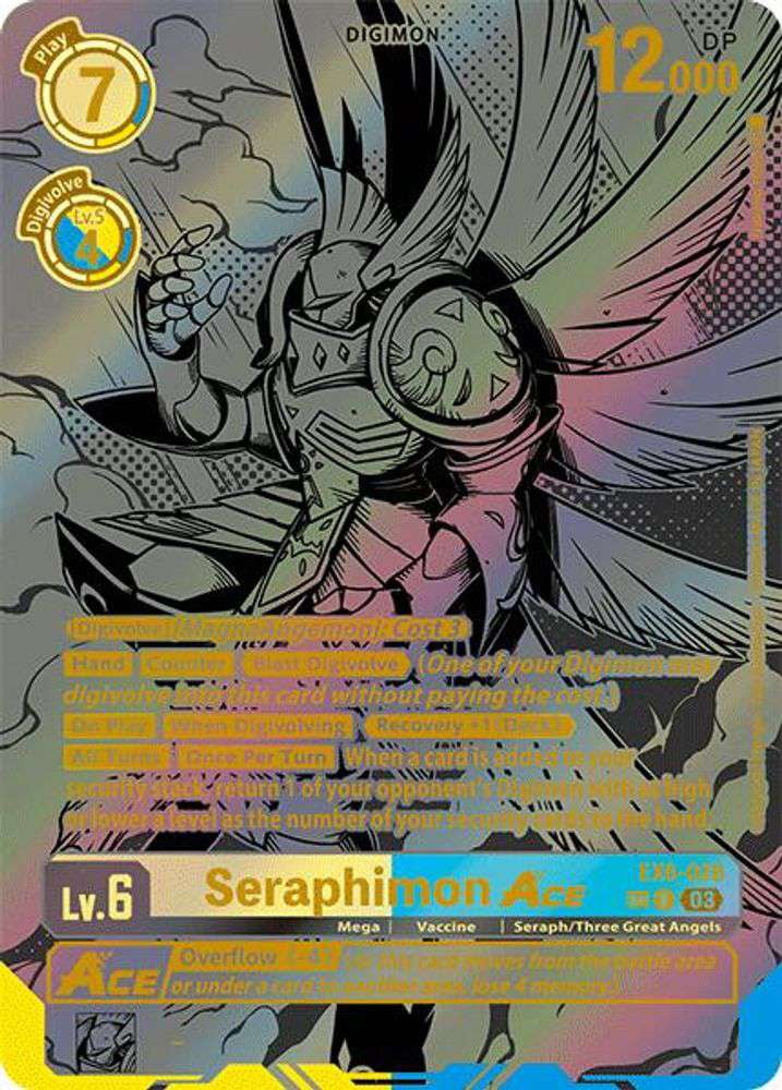 Digimon Infernal Ascension Rare Seraphimon ACE EX6-028 (Textured ...