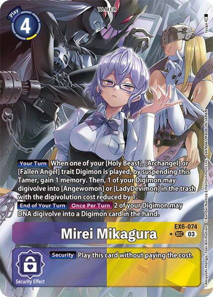 Digimon Infernal Ascension Secret Rare Mirei Mikagura EX6-074 (Alternate Art) - Walmart.com