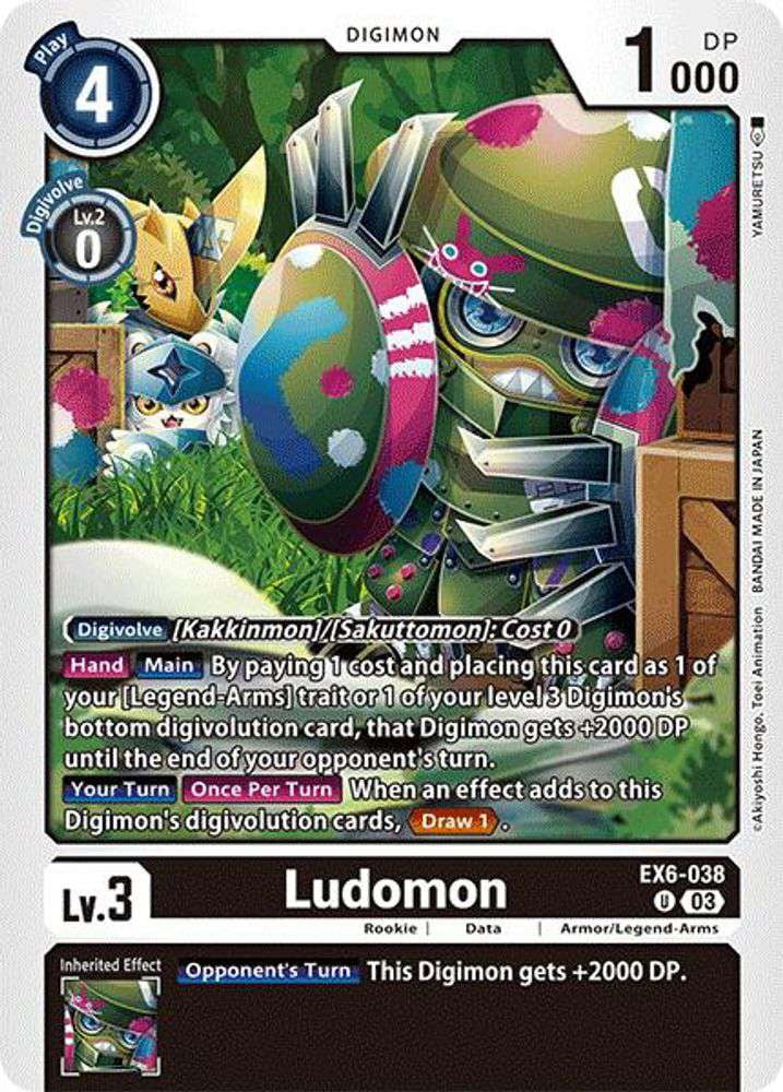 Digimon Infernal Ascension Uncommon Ludomon EX6-038 - Walmart.com