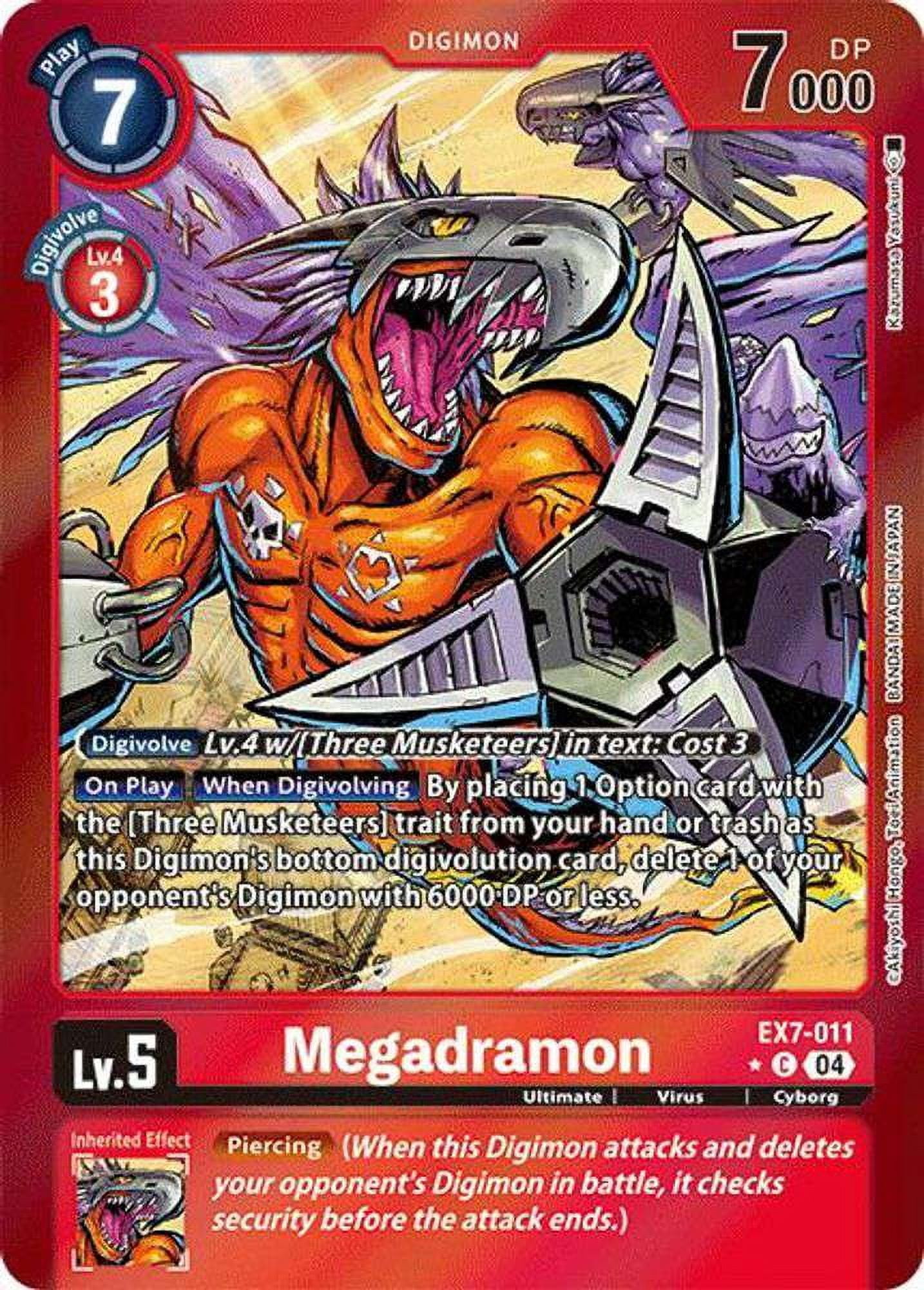 Digimon Liberator Common Megadramon EX7-011 (Foil) - Walmart.com