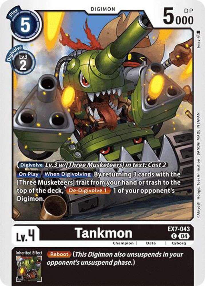 Digimon Liberator Common Tankmon EX7-043 - Walmart.com