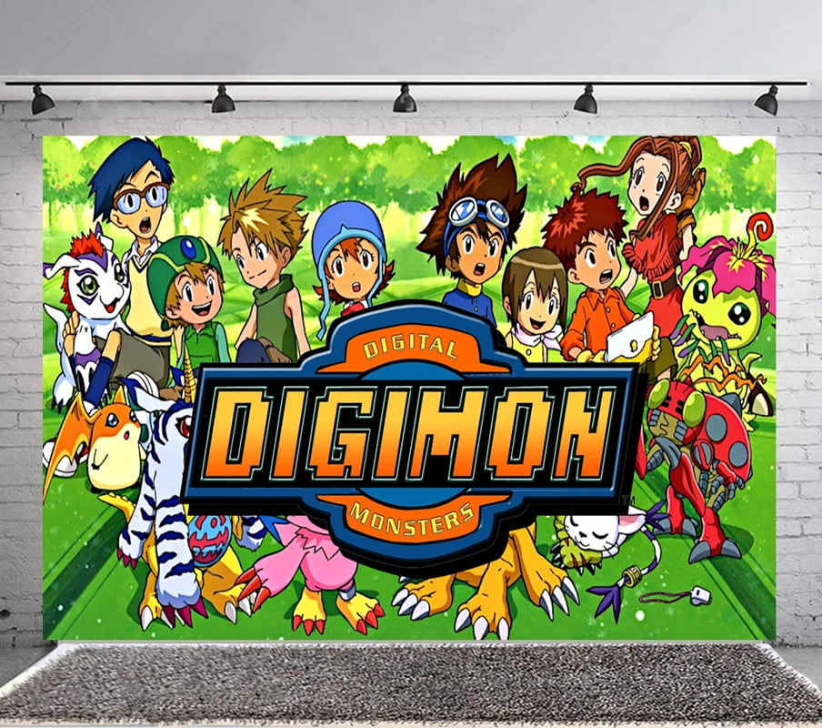 Digimon Monster Backdrop Banner Party Supplies Poster Movie Theme ...