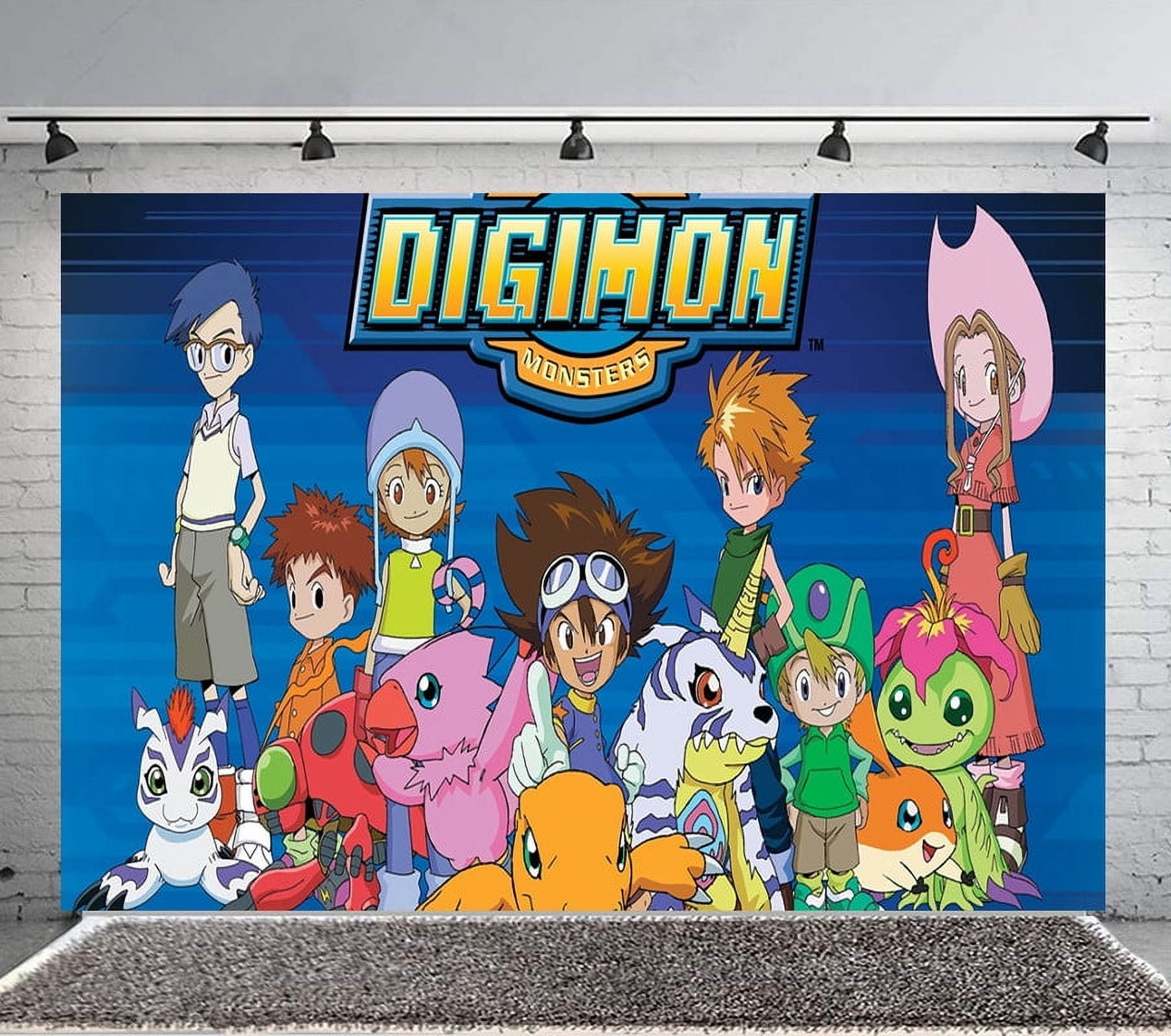 Digimon Monster Backdrop Banner Party Supplies Poster Movie Theme ...