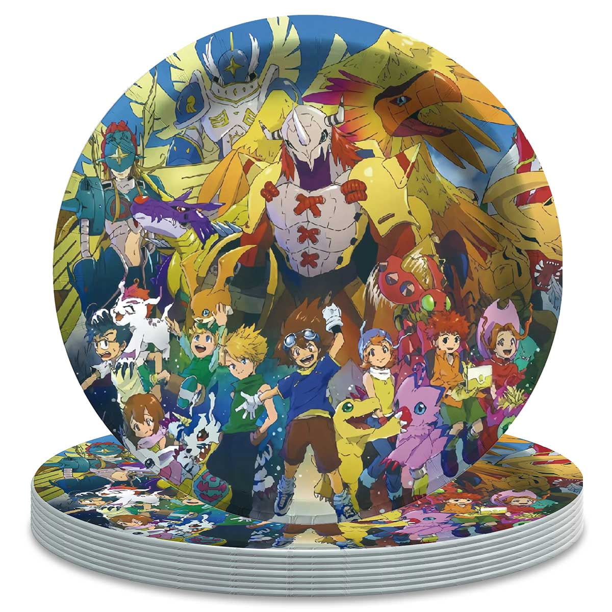 Digimon Monster Paper Plates Birthday Decorations Party Supplies ...