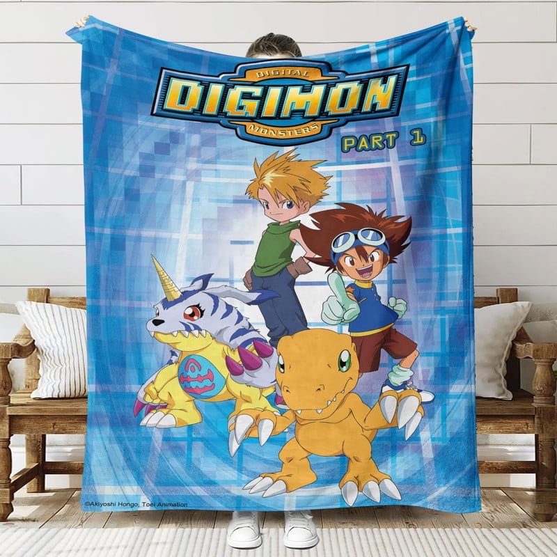 Digimon Monster Throw Blanket Gifts for Fans Lover Girls Boys Women ...