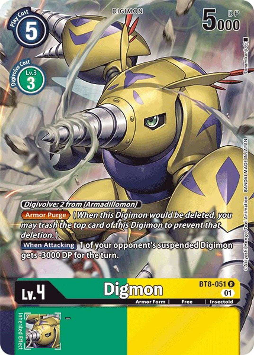 Digimon New Awakening Rare Digmon BT8-051 (Alternate Art) - Walmart.com