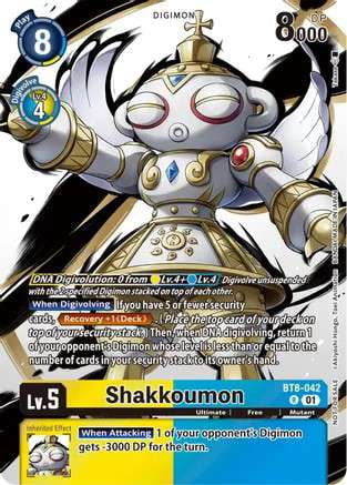 Digimon New Awakening Rare Shakkoumon BT8-042 (Tamer Party Pack -The Beginning-) - Walmart.com