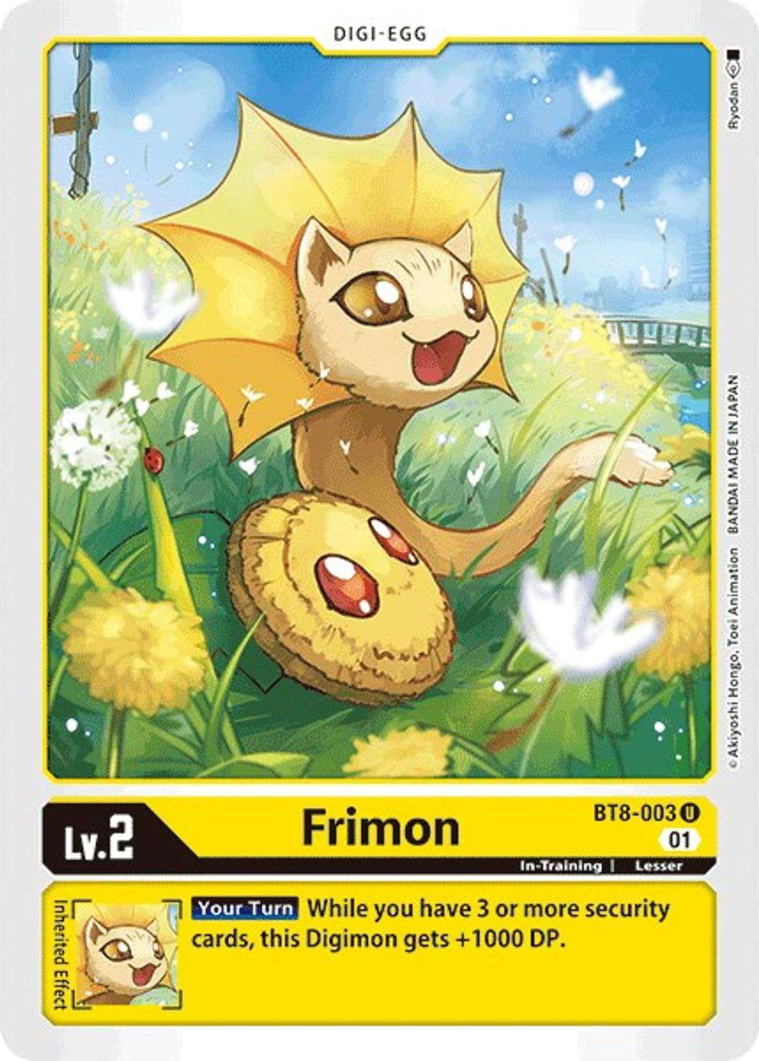 Digimon New Awakening Uncommon Frimon BT8-003 - Walmart.com