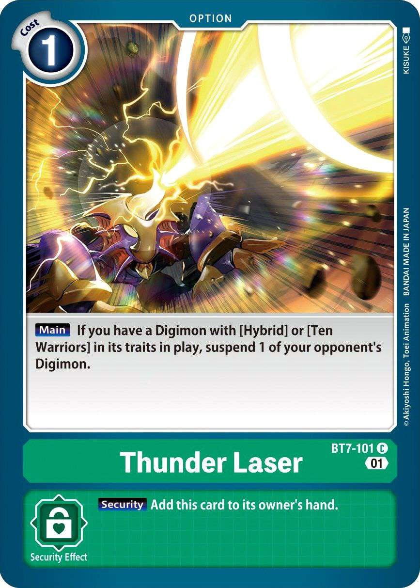 Digimon Next Adventure Common Thunder Laser BT7-101 - Walmart.com