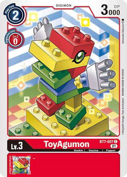 Digimon Next Adventure Common ToyAgumon BT7-007 - Walmart.com
