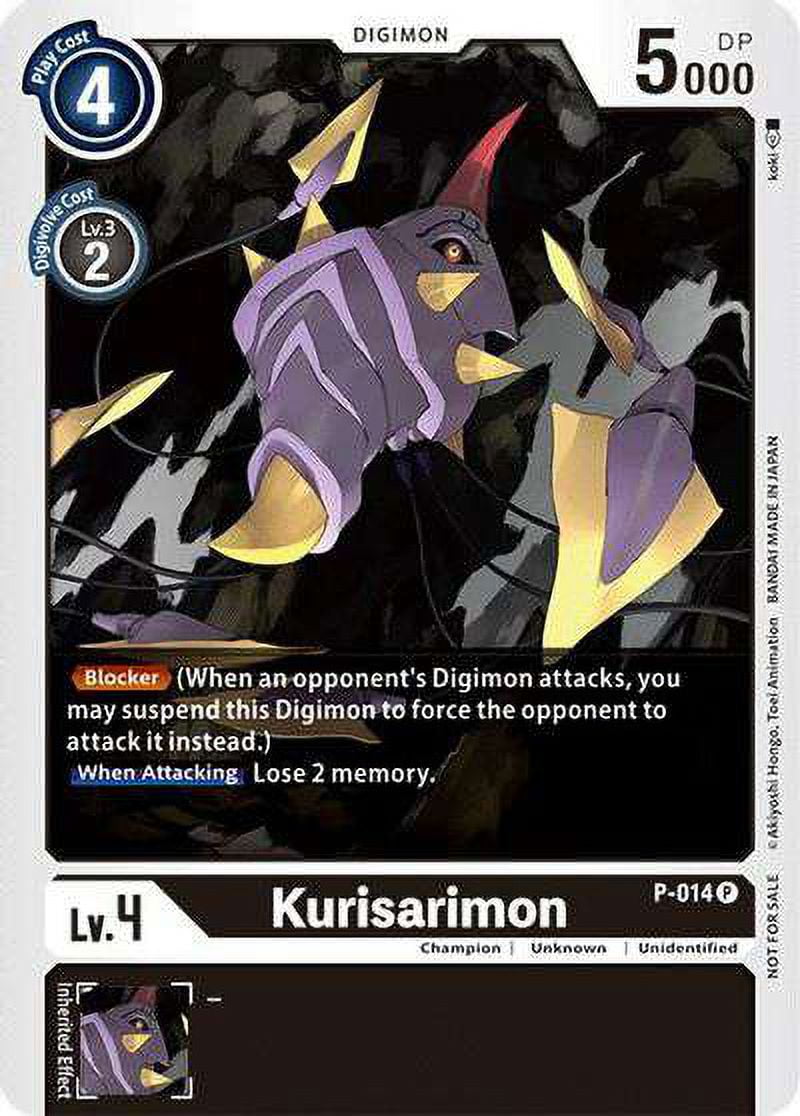 Digimon Promo Cards Kurisarimon P-014 - Walmart.com