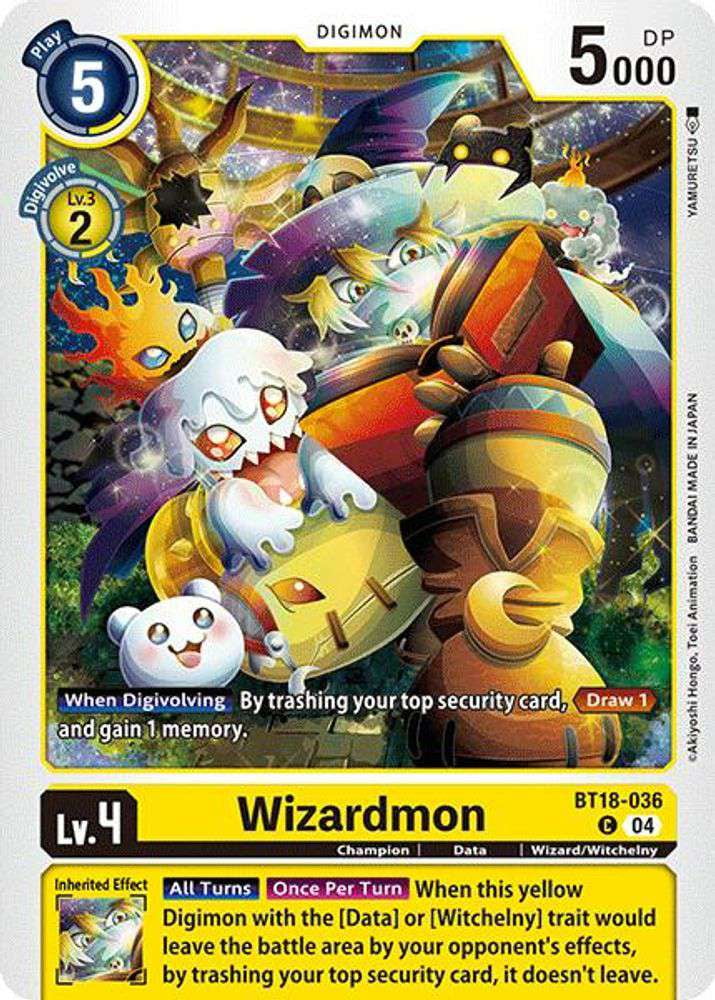 Digimon Release Special Booster 2.0 Common Wizardmon BT18-036 - Walmart.com