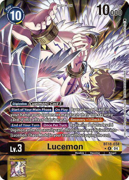 Digimon Release Special Booster 2.0 Rare Lucemon BT18-034 (Alternate Art) - Walmart.com