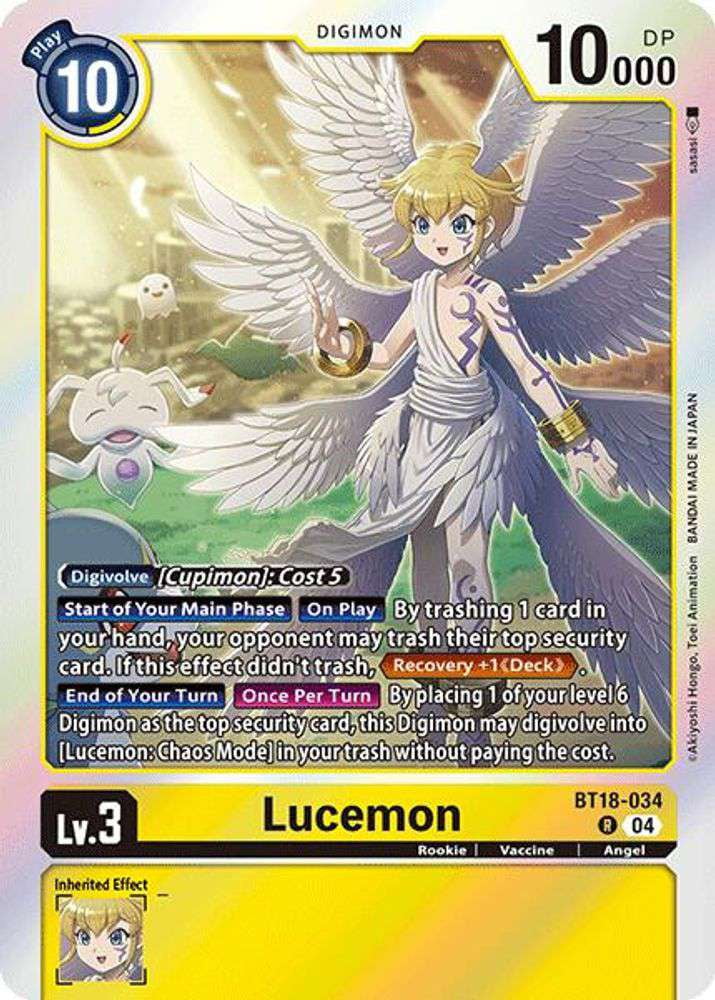 Digimon Release Special Booster 2.0 Rare Lucemon BT18-034 - Walmart.com
