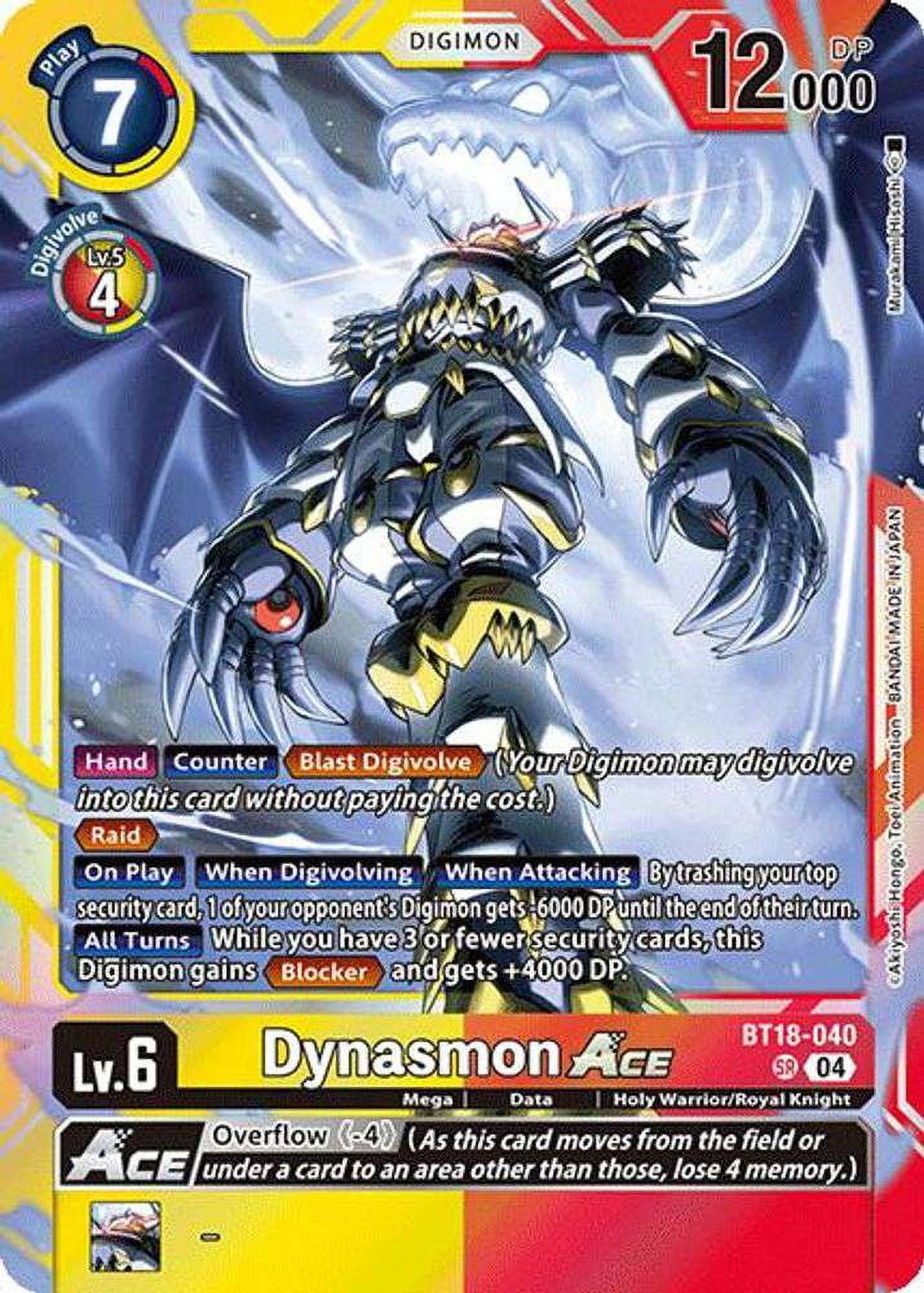 Digimon Release Special Booster 2.0 Super Rare Dynasmon ACE BT18-040 ...