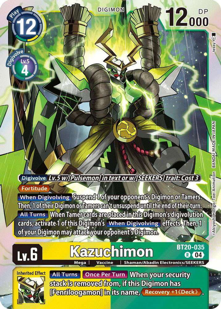 Digimon Release Special Booster 2.5 Rare Kazuchimon BT20-035 - Walmart.com