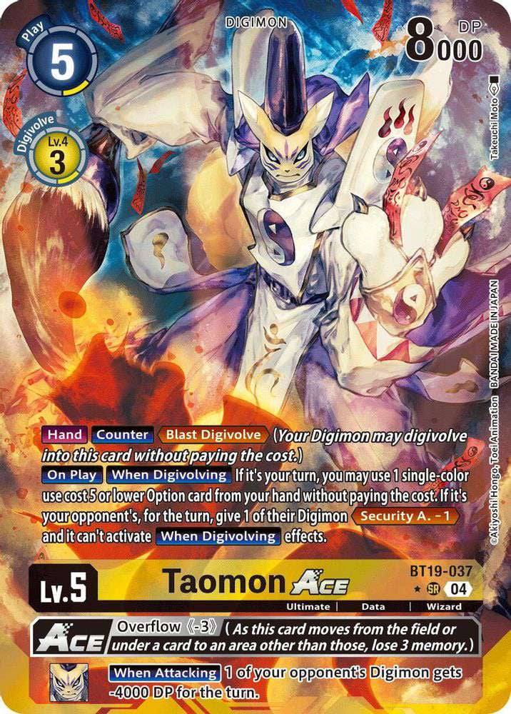 Digimon Release Special Booster 2.5 Super Rare Taomon ACE BT19-037 ...
